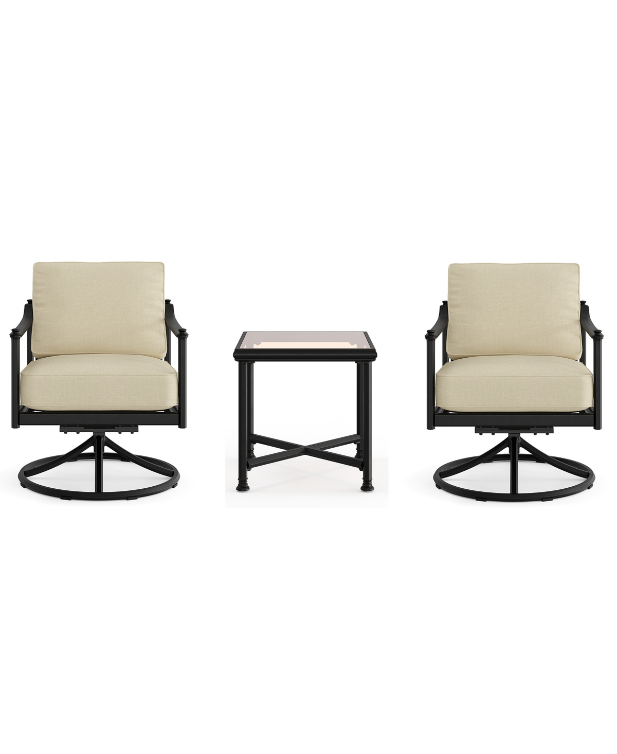 Click here for Agio Wellington 3-Piece Outdoor Swivel Rockers and... prices