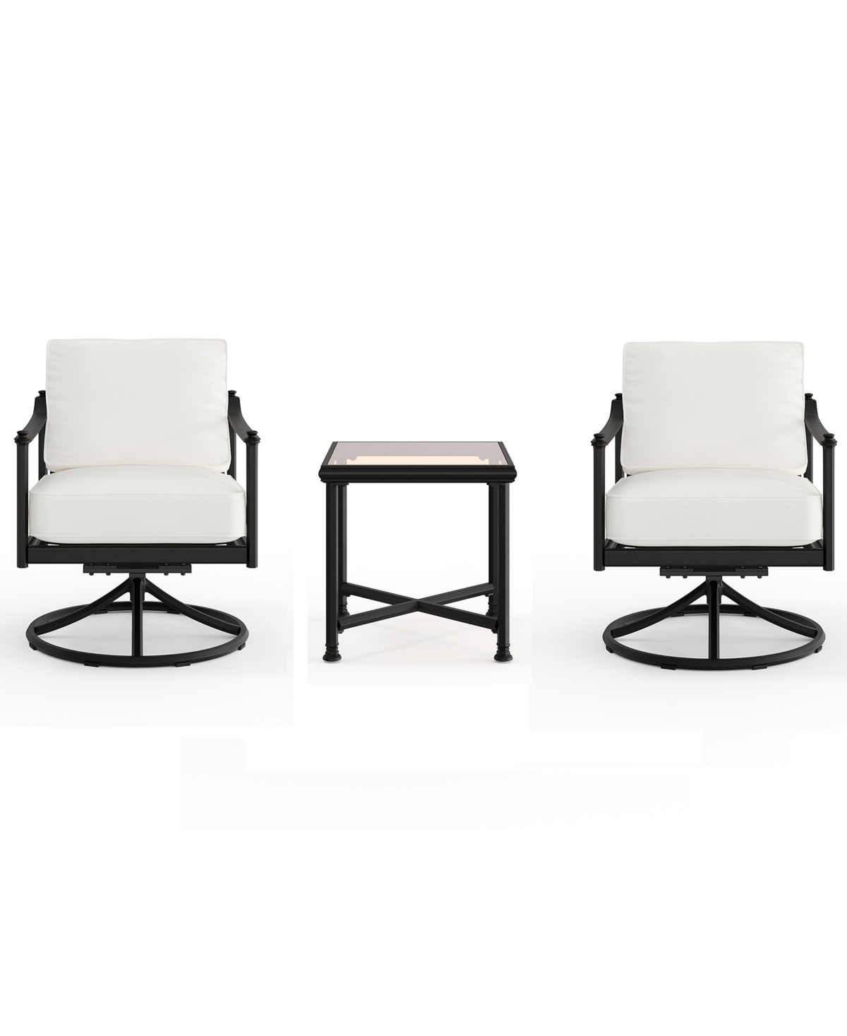 Click here for Agio Wellington 3-Piece Outdoor Swivel Rockers and... prices