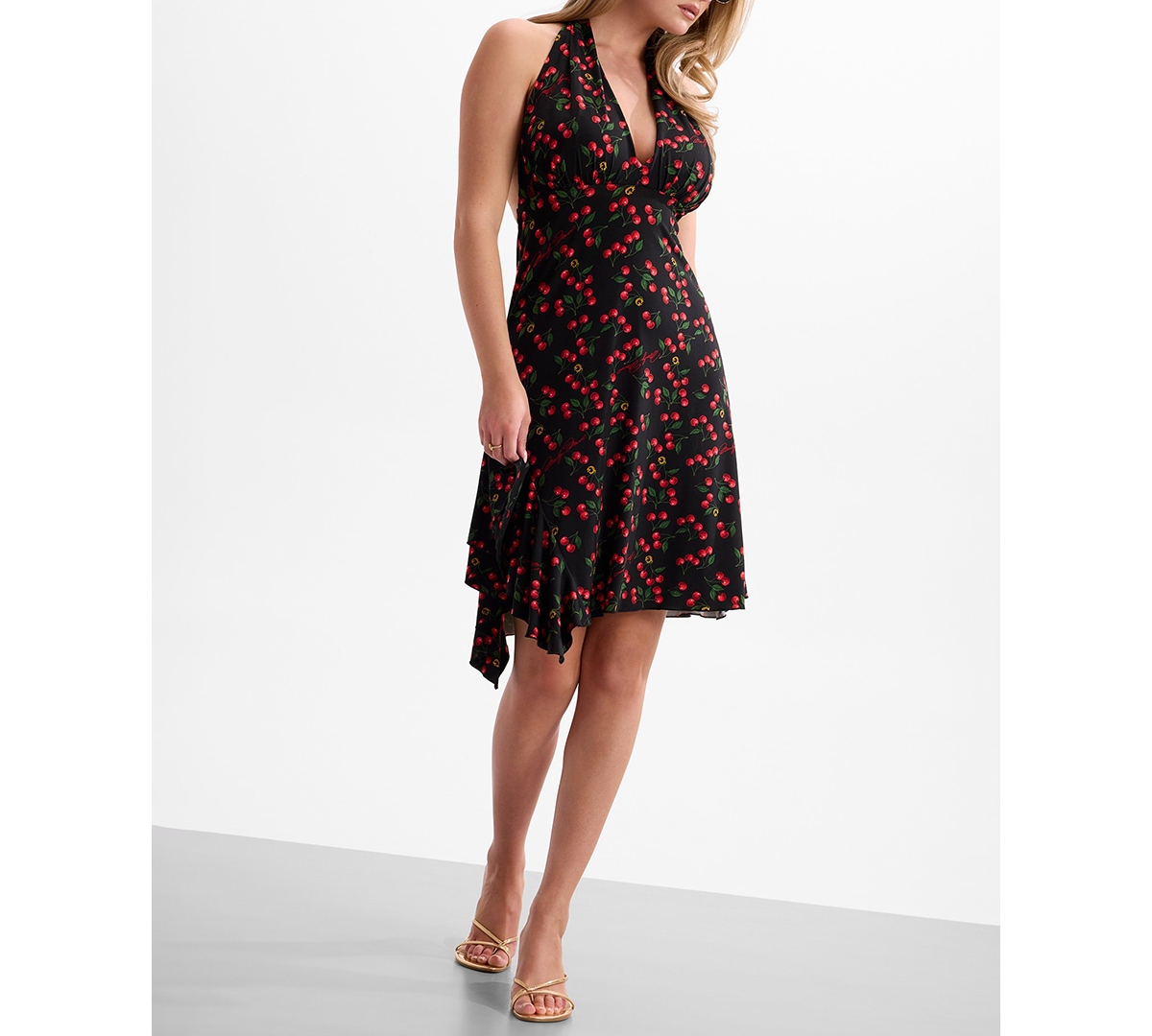 Click here for Guess Womens Marilyn Halter V-Neck Dress - Marilyn... prices