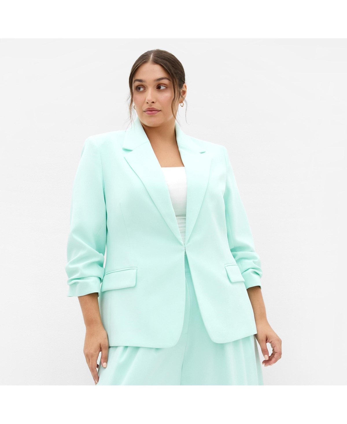 Click here for City Chic Womens Abbie Blazer - Spearmint prices