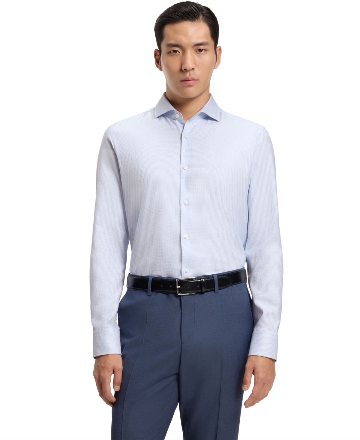 Click here for Boss by Hugo Boss Mens Cotton Twill Slim-Fit Dress... prices