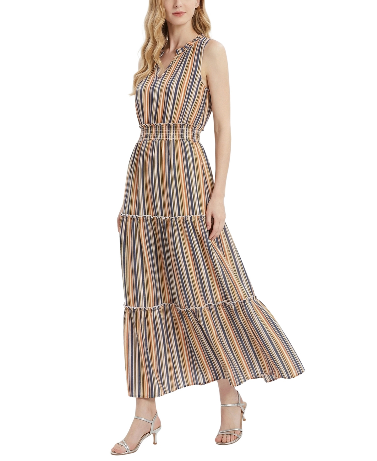 Click here for Ny Collection Petite Sleeveless Crinkled Maxi Dres... prices