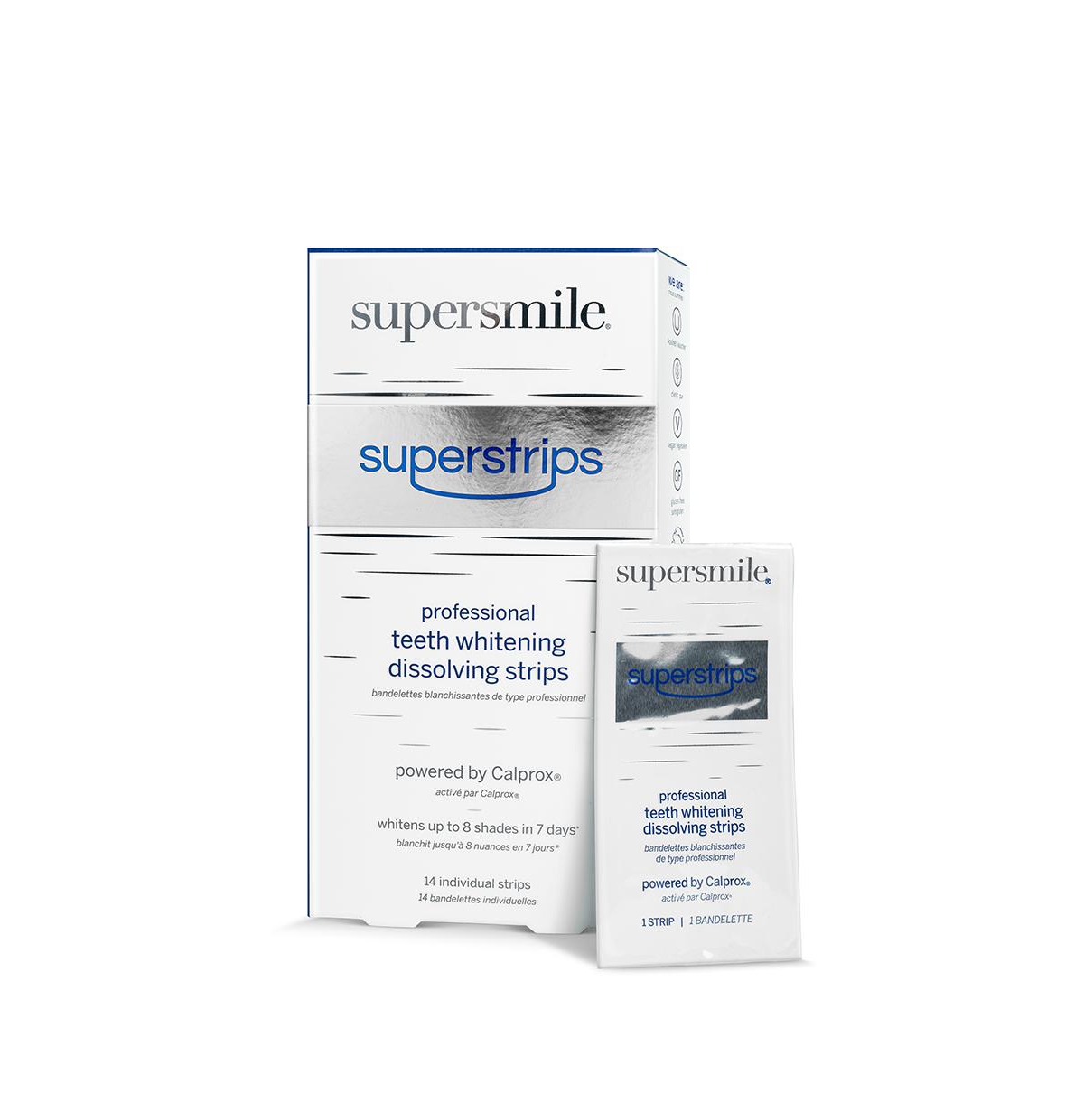 Click here for Supersmile Superstrips Dissolving Strips Box of 14... prices