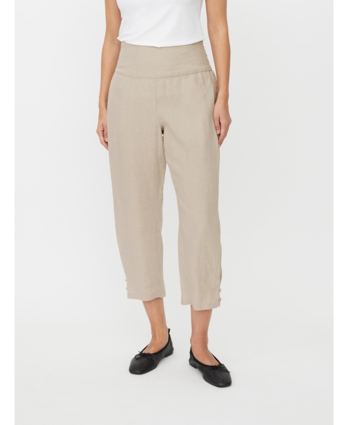 Click here for Masai Copenhagen Womens MaPenna Cropped Linen Trou... prices