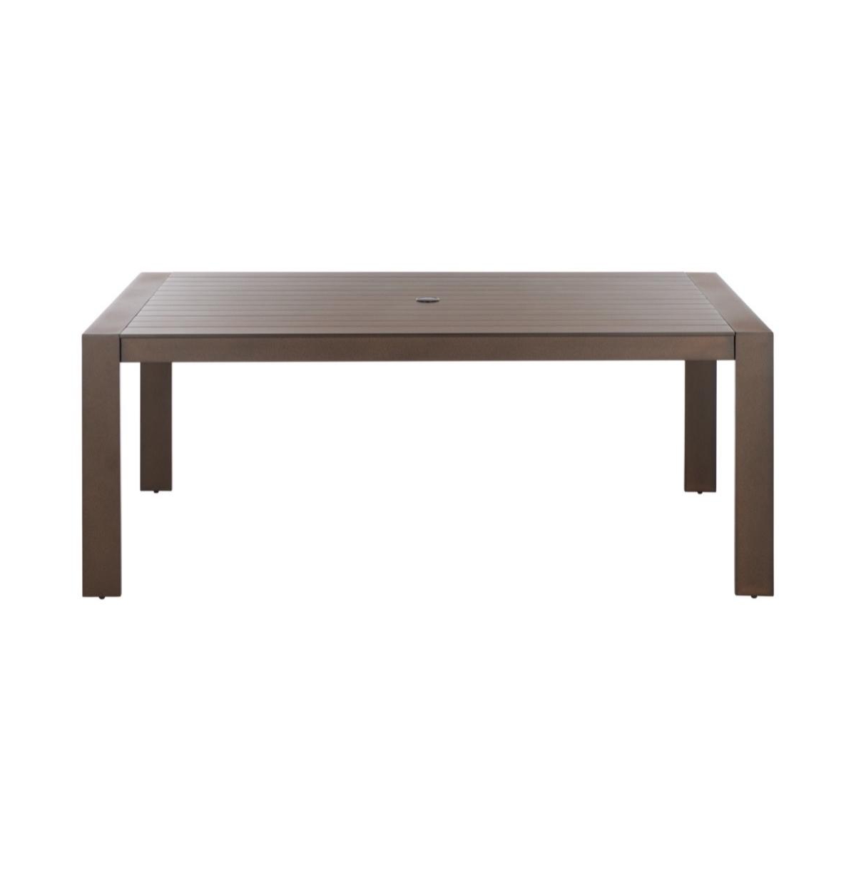 Click here for Fash Aluminum Outdoor Dining Table - Brown prices
