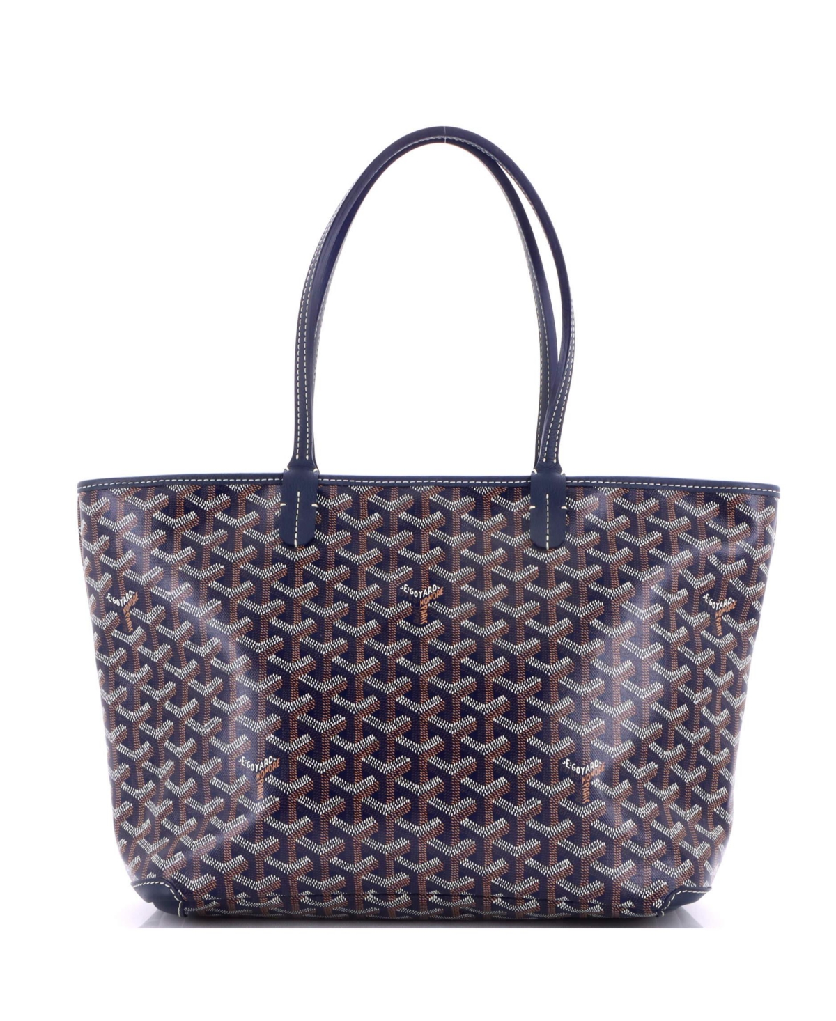 Click here for Pre-Owned Goyard Pm Artois Tote Coated Canvas - Bl... prices