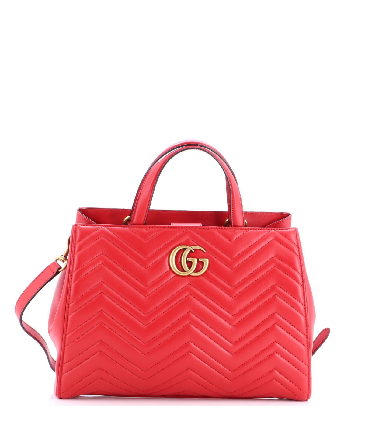Click here for Pre-Owned Gucci Medium Gg Marmont Tote Matelasse L... prices