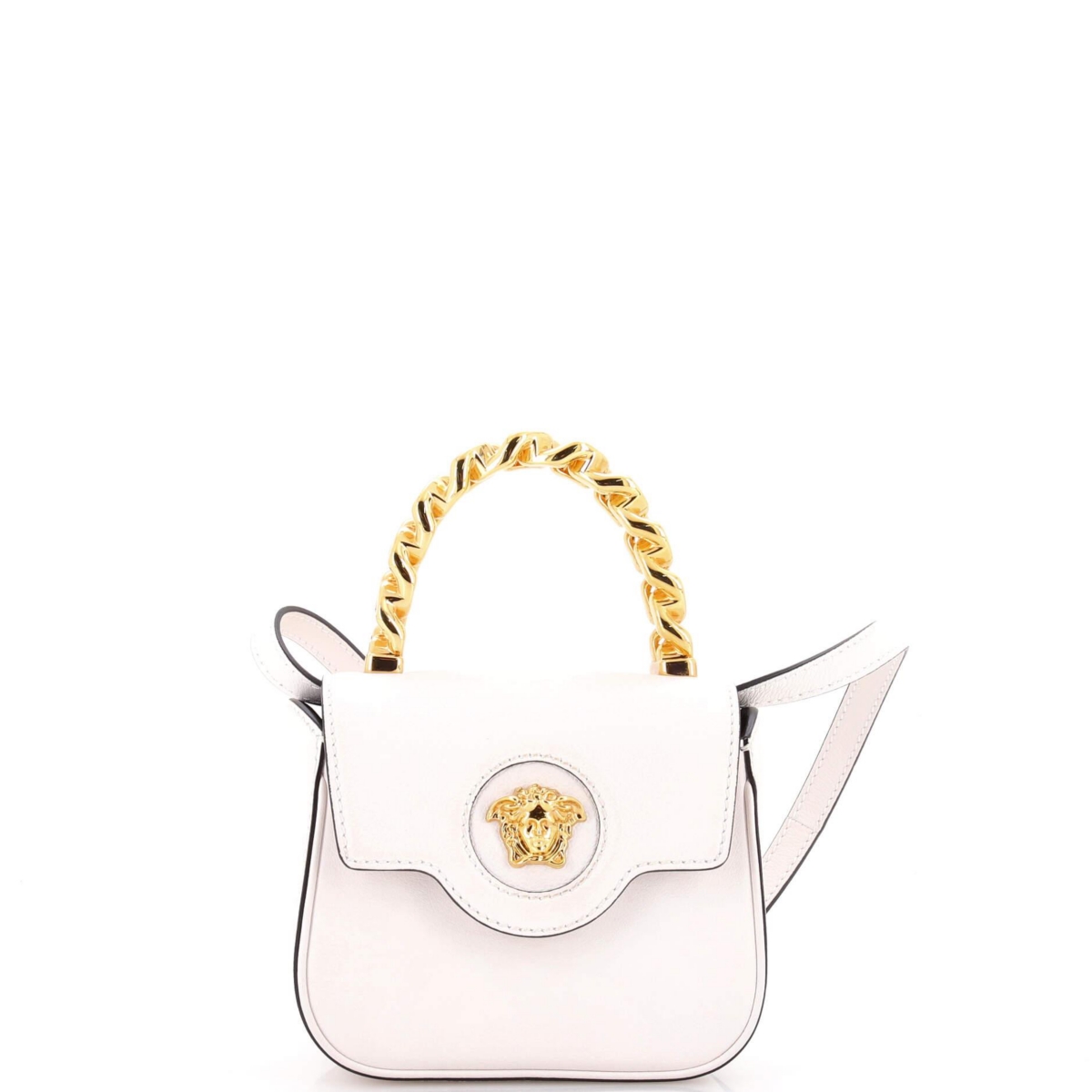 Click here for Pre-Owned Versace Small La Medusa Chain Top Handle... prices