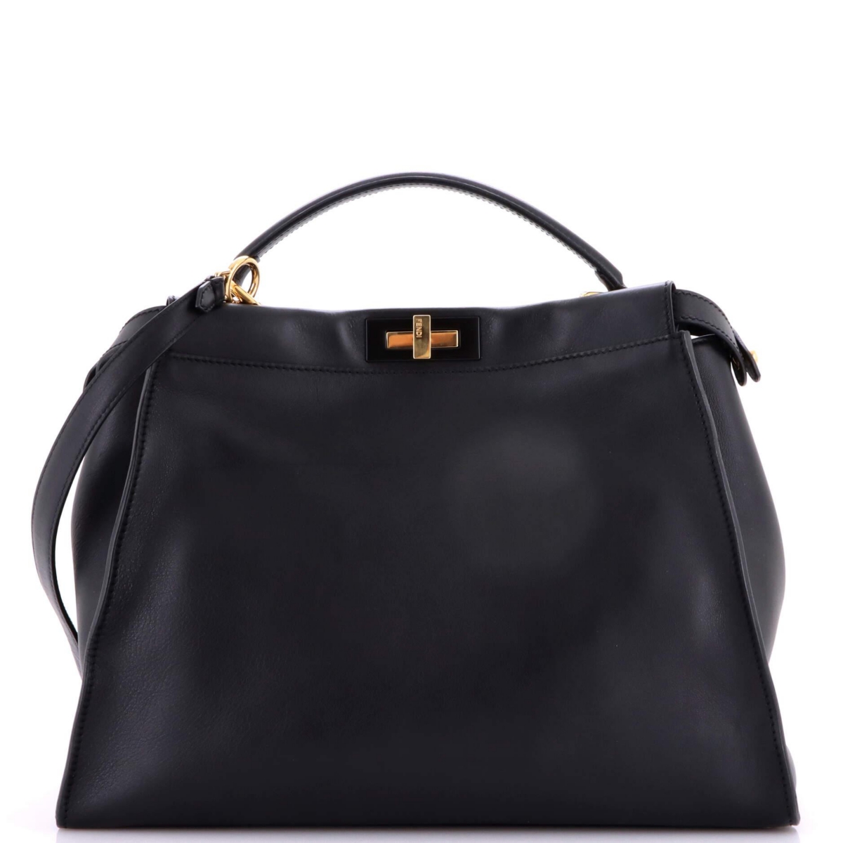 Click here for Pre-Owned Fendi Large Peekaboo Bag Rigid Leather -... prices