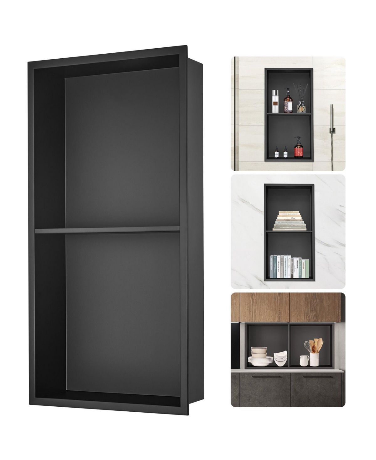 Click here for Volenca No-Tile Shower Niche  13 x 25  304 Stainle... prices