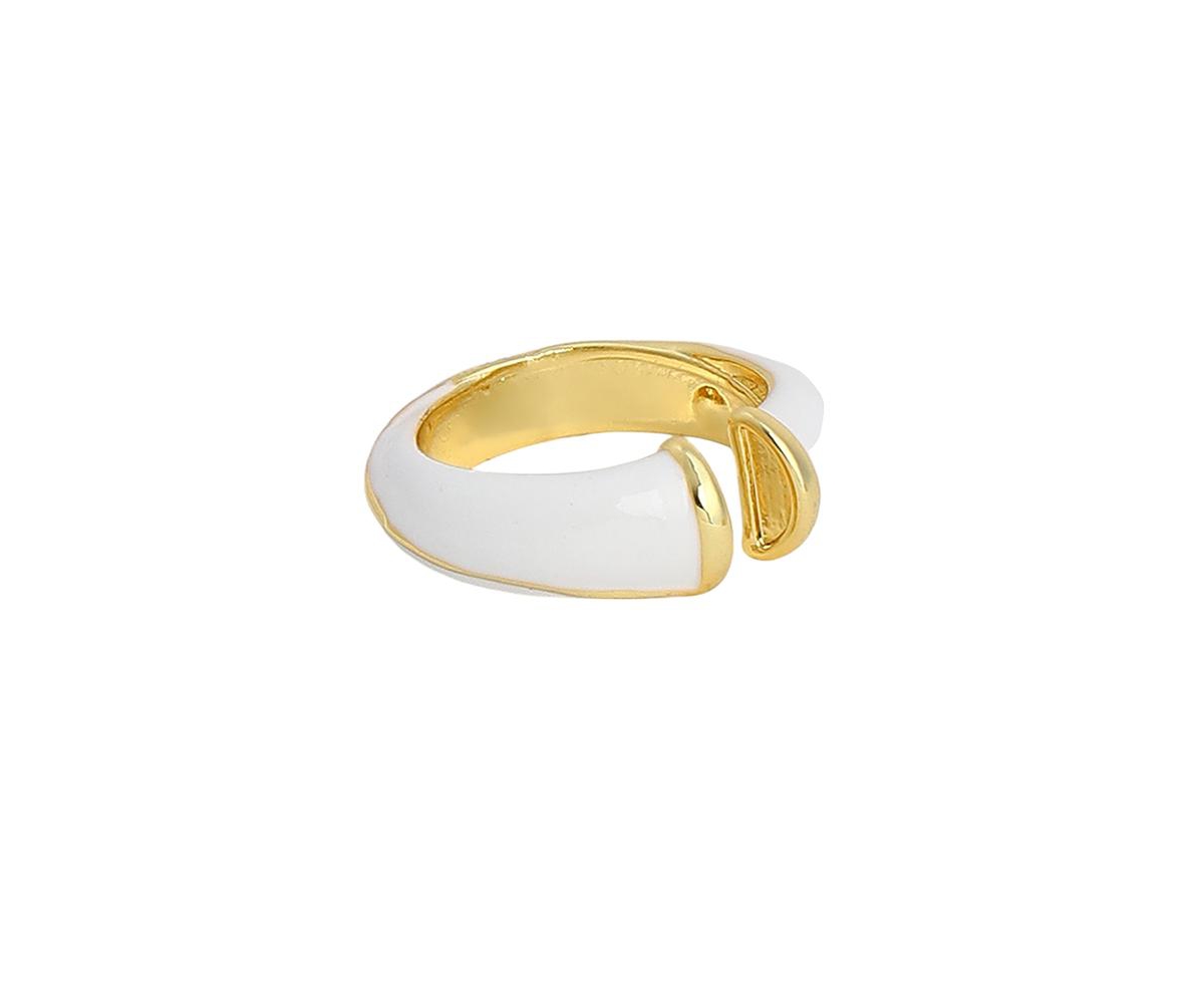 Click here for Sohi Womens The Candy Finger Ring - White prices