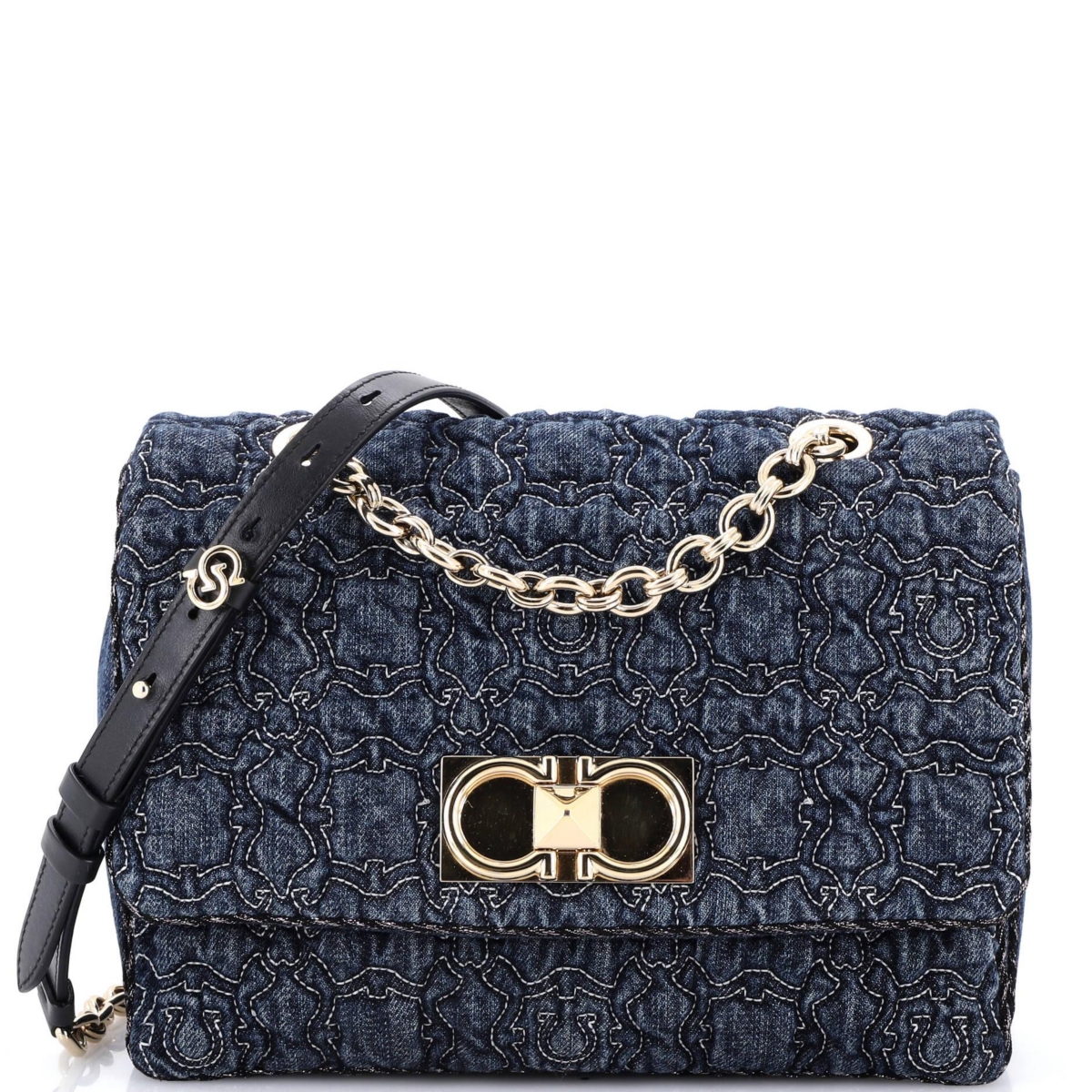 Click here for Pre-Owned Salvatore Ferragamo Medium Gancini Galor... prices