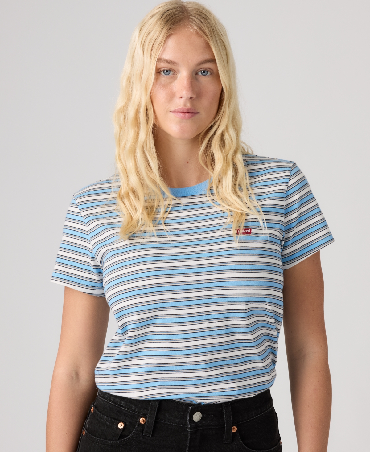 Click here for Levis Womens The Perfect Crewneck Cotton T-Shirt -... prices