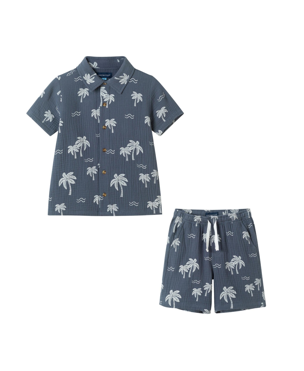 Click here for Andy & Evan Toddler Boys Little/Big Tropical Palm... prices