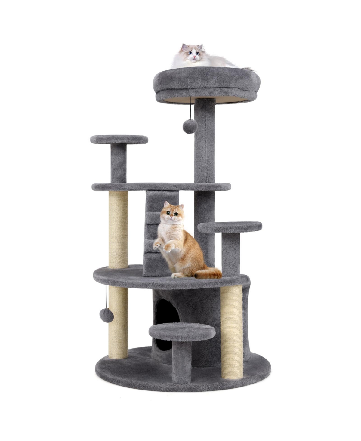Click here for Gymax Cat Tree for Adult Cats Multi-level Kitty To... prices