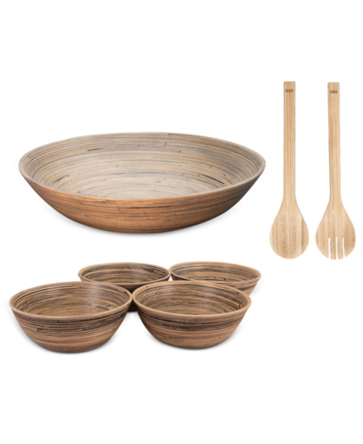 Click here for Joyce Chen Lexa Bamboo 7 Piece Handcrafted Salad S... prices