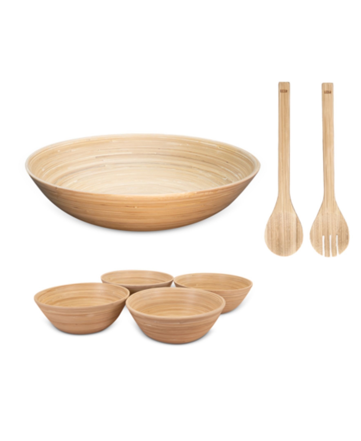 Click here for Joyce Chen Lexa Bamboo 7 Piece Handcrafted Salad S... prices