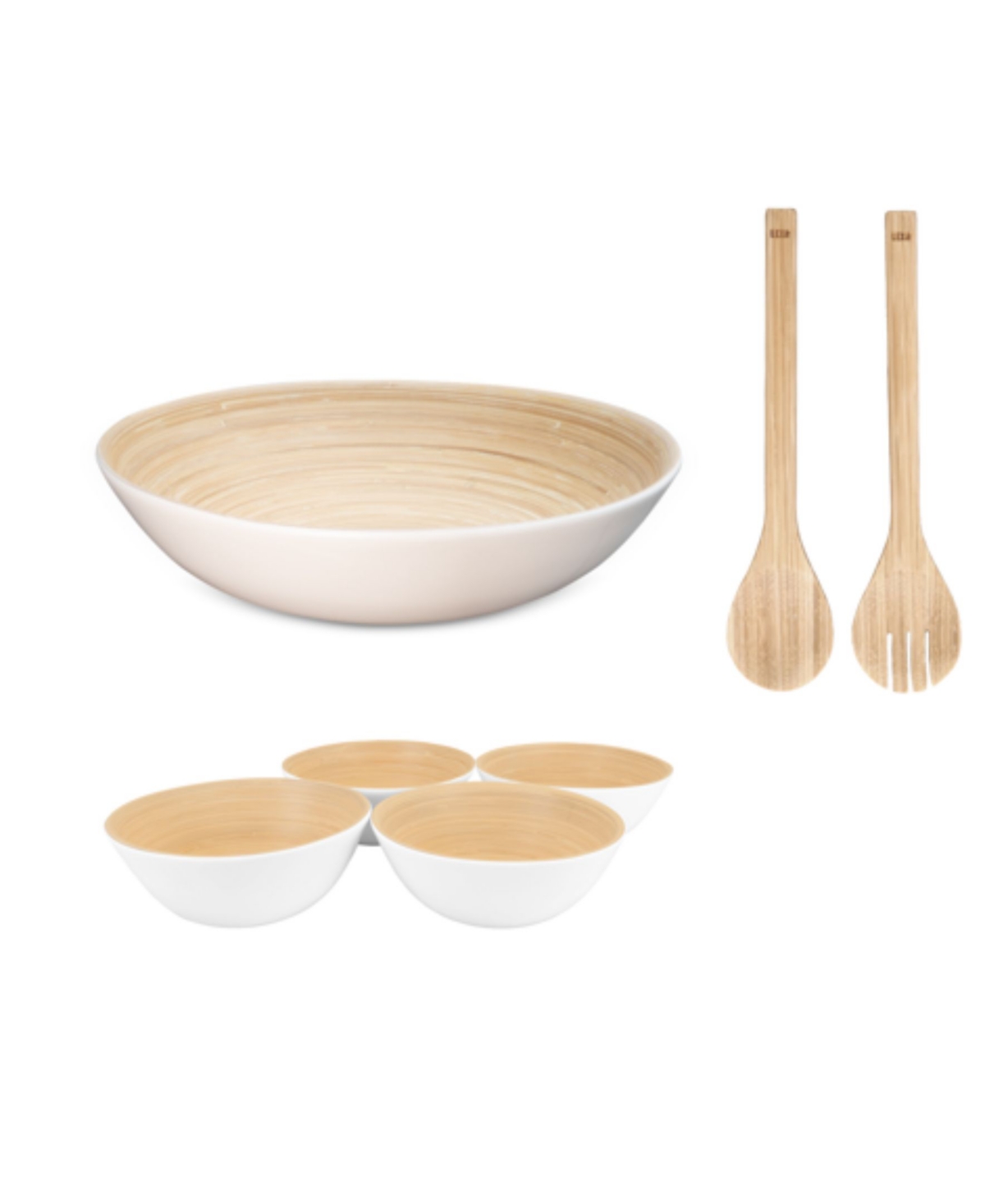 Click here for Joyce Chen Lexa Bamboo 7 Piece Handcrafted Salad S... prices