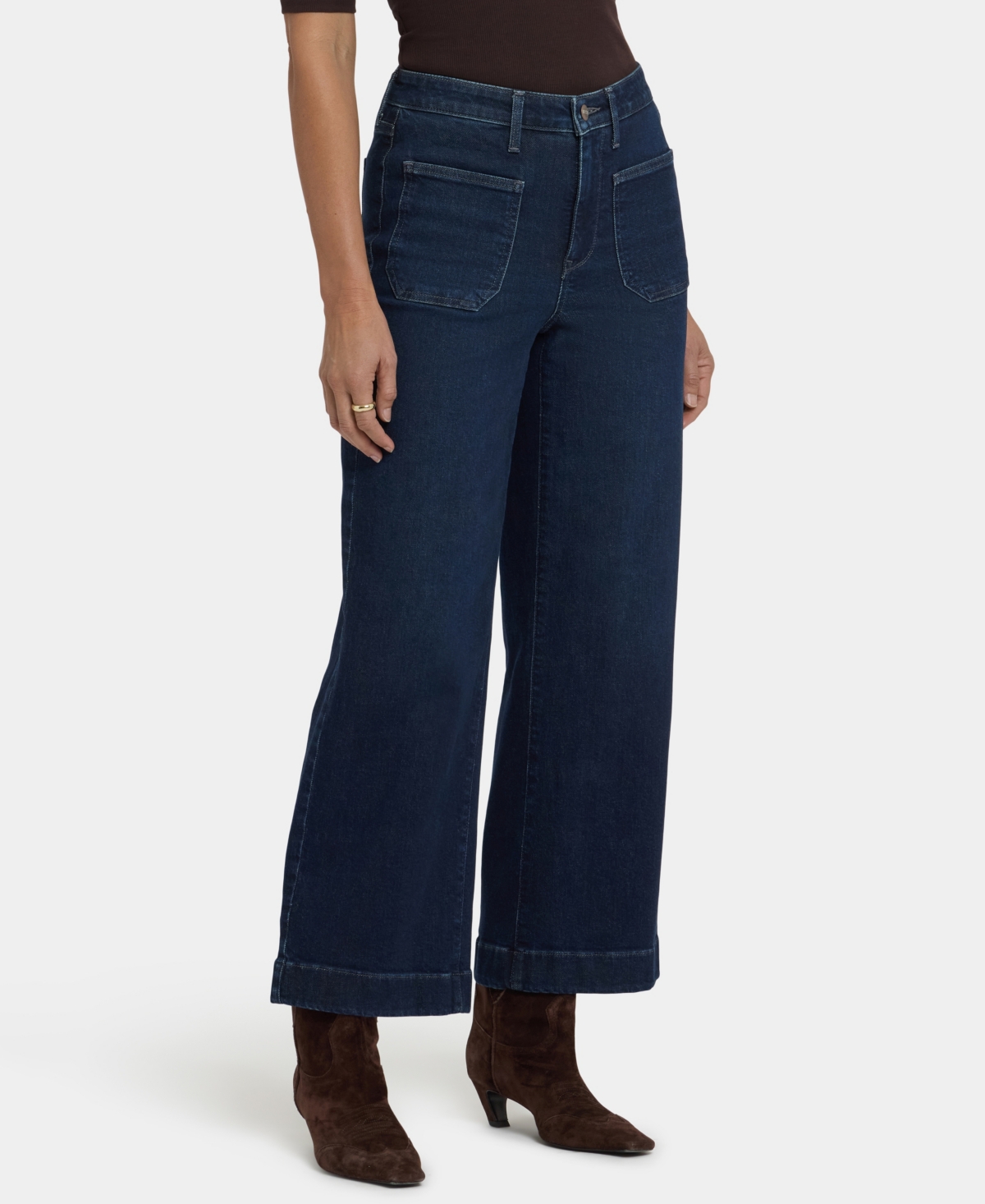 Click here for Nydj Womens Teresa High-Rise Wide-Leg Ankle Jeans... prices