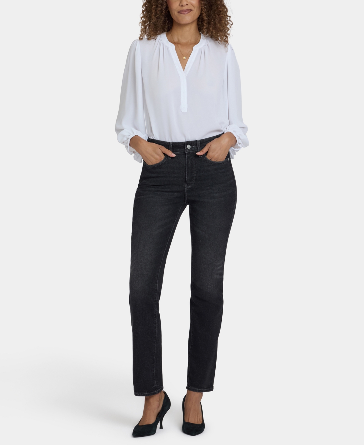 Click here for Nydj Womens High-Rise Marilyn Straight Jeans - Par... prices