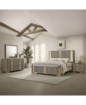 Click here for Kings Brand Furniture Sierra Modern Fluted Bed Wit... prices