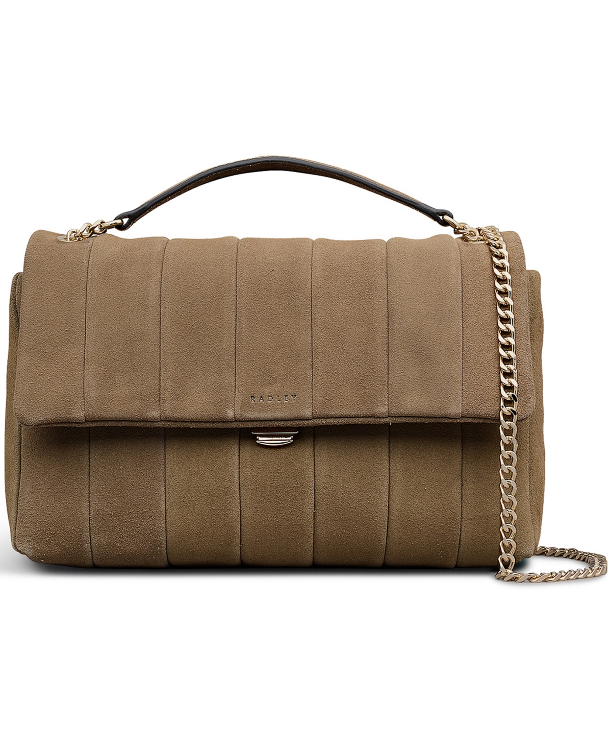 Click here for Radley London Burton Way Quilt Suede Small Crossbo... prices