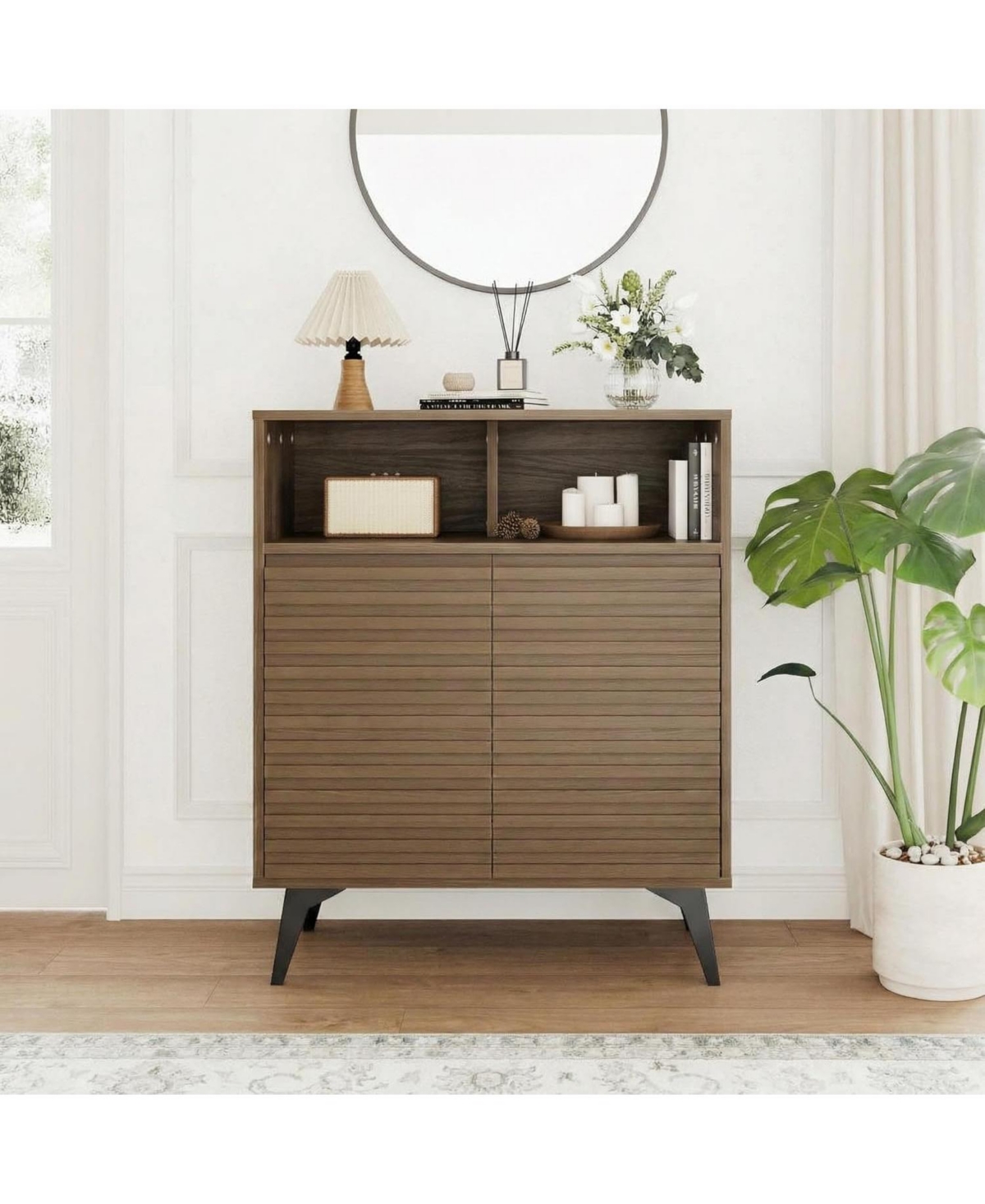 Click here for gaomon Fluted Sideboard Buffet Cabinet  Modern Sto... prices