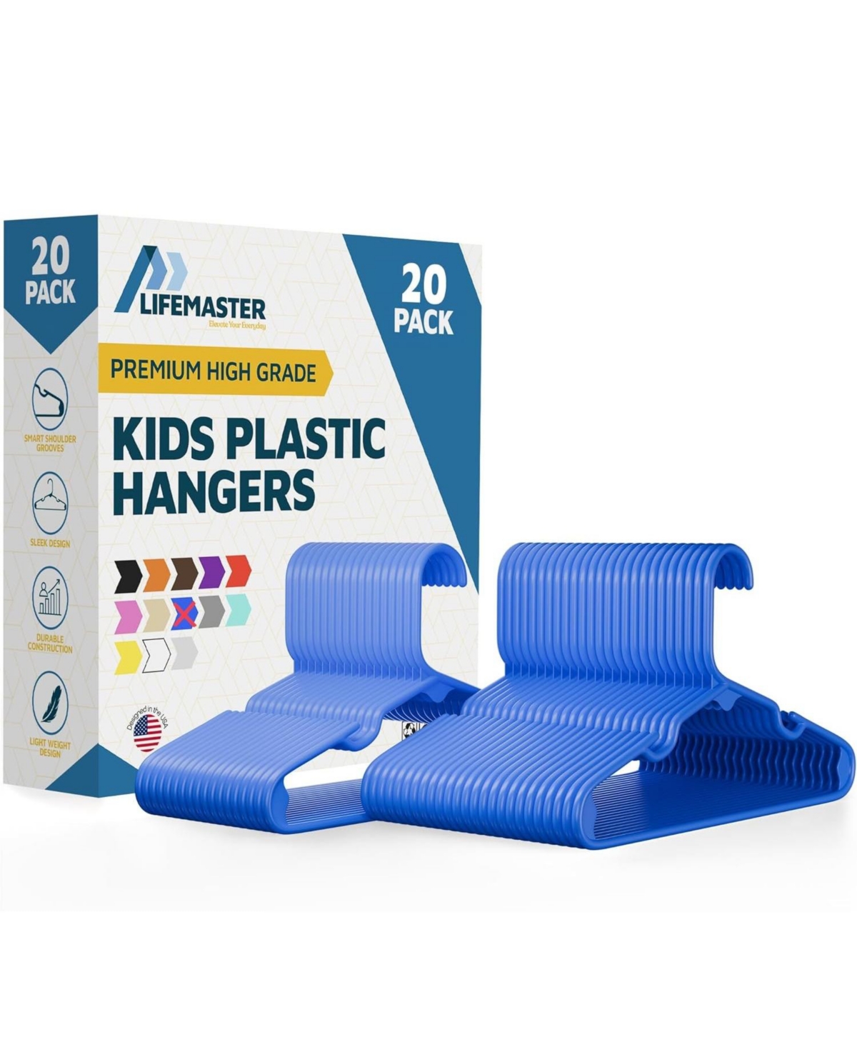 Click here for Lifemaster Kids Plastic Hangers  11.6  with should... prices