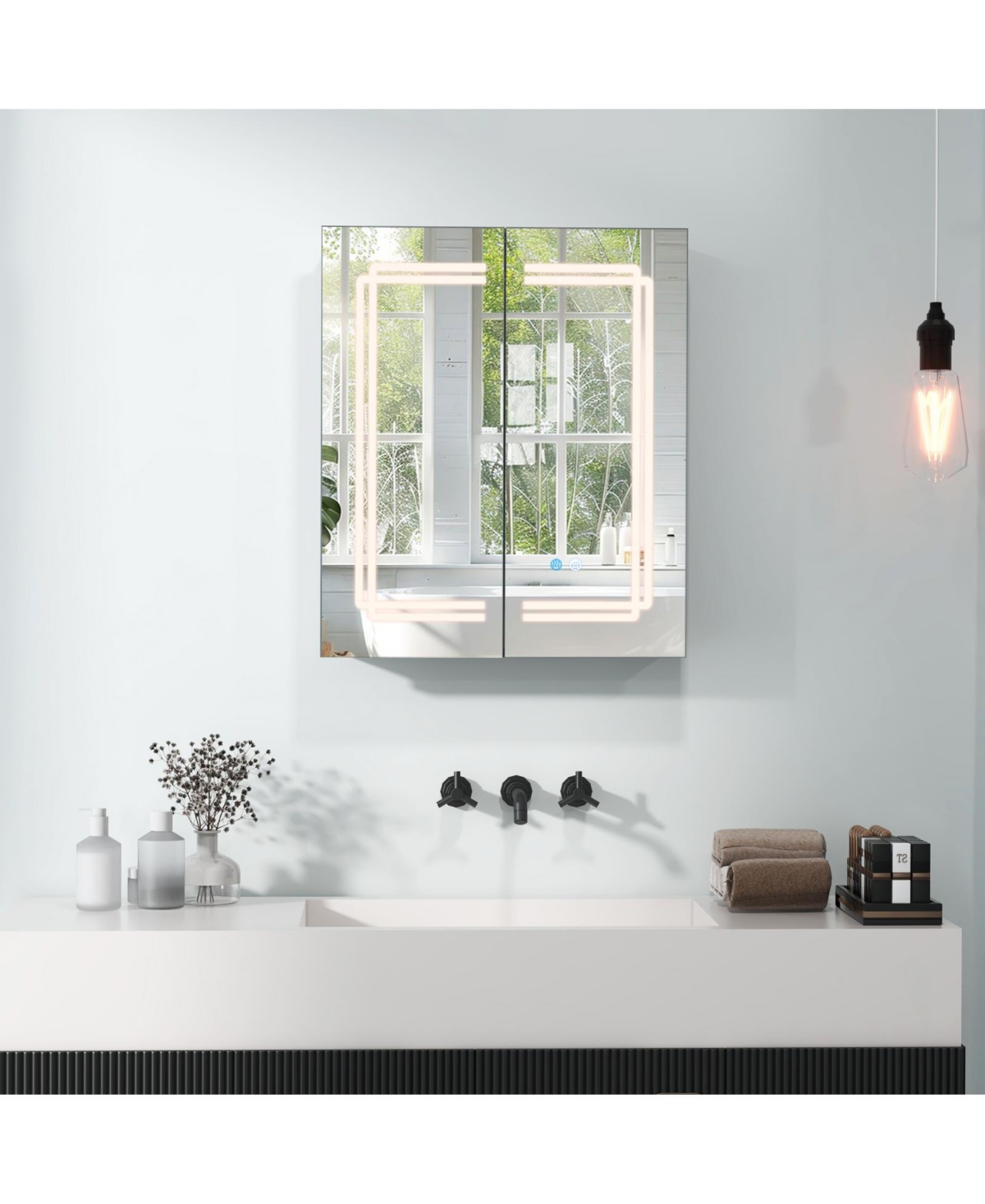 Click here for sumyeg 2-Door Bathroom Mirror Medicine Cabinet Wal... prices
