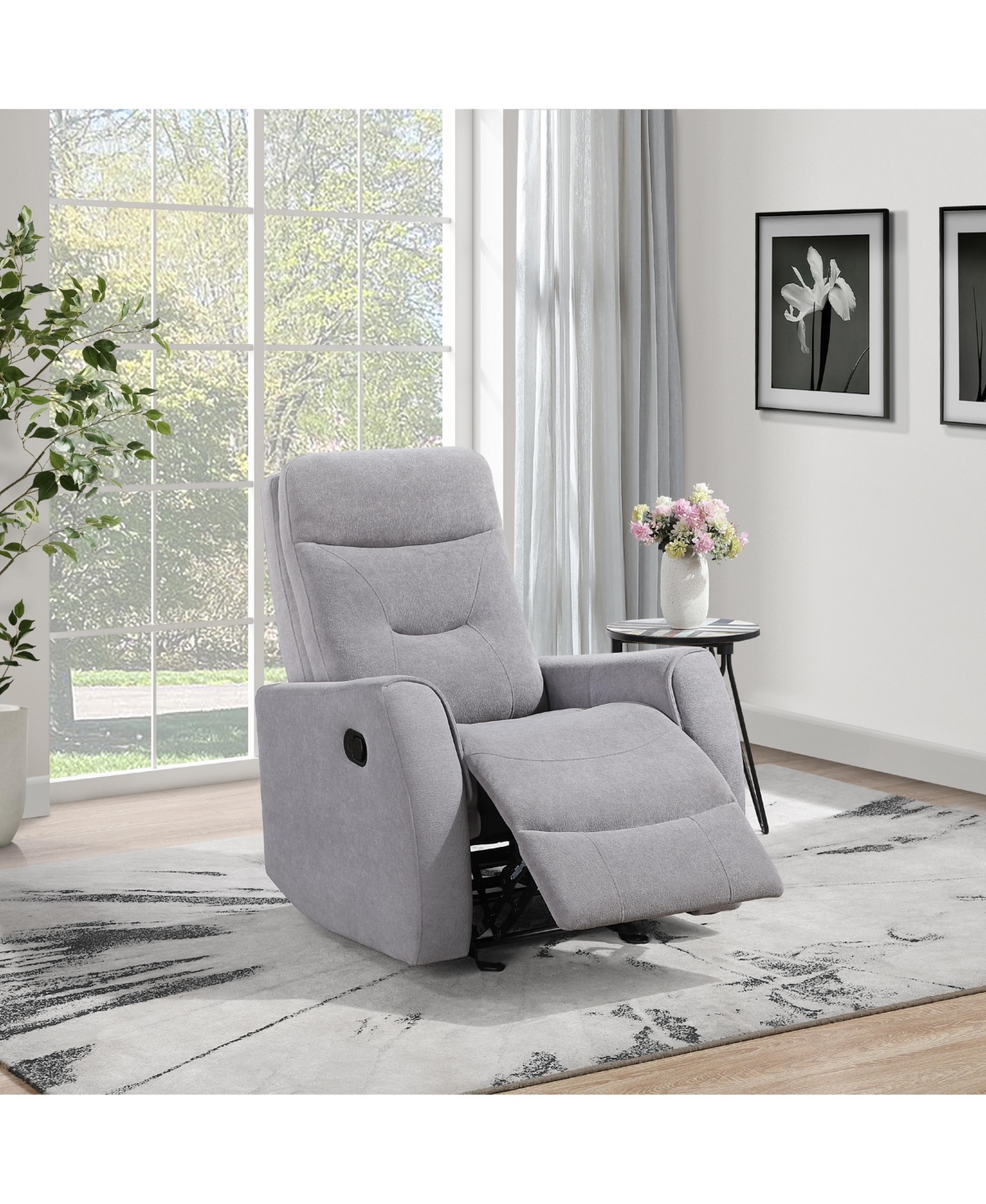 Click here for Clihome Durable Microsuede Velvet Manual Recliner... prices