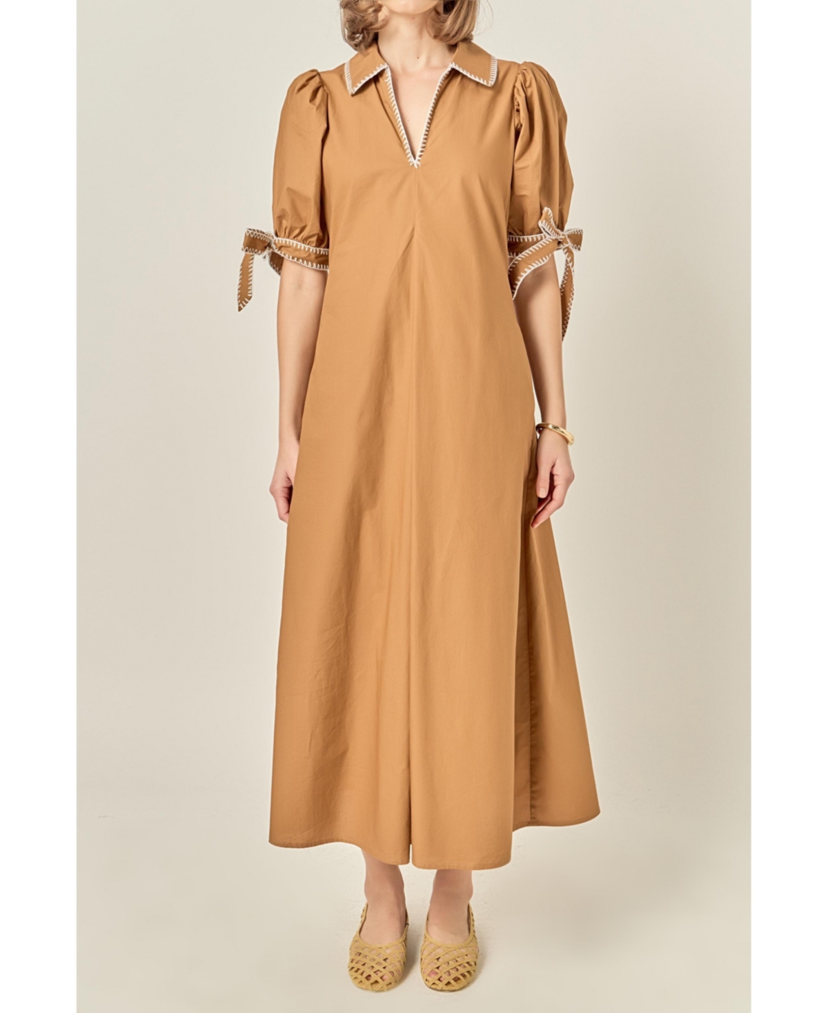 Click here for English Factory Womens Stitch Detailed Midi Dress... prices