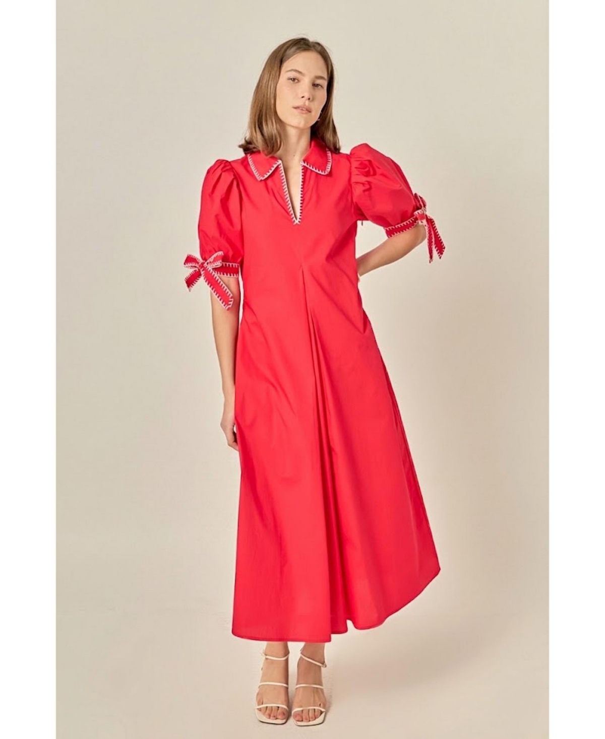 Click here for English Factory Womens Stitch Detailed Midi Dress... prices