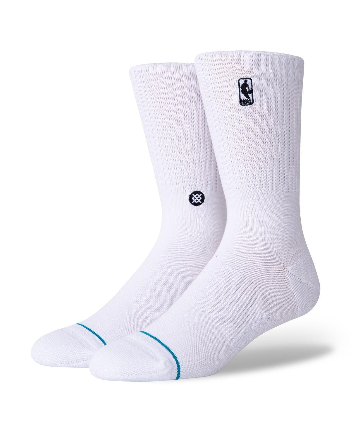Click here for Stance Mens and Womens White Nba Logoman Crew Sock... prices
