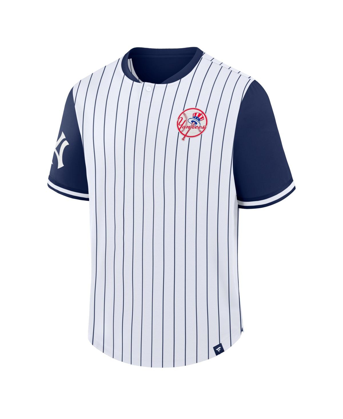 Click here for Fanatics Mens White/Navy New York Yankees Pinstrip... prices