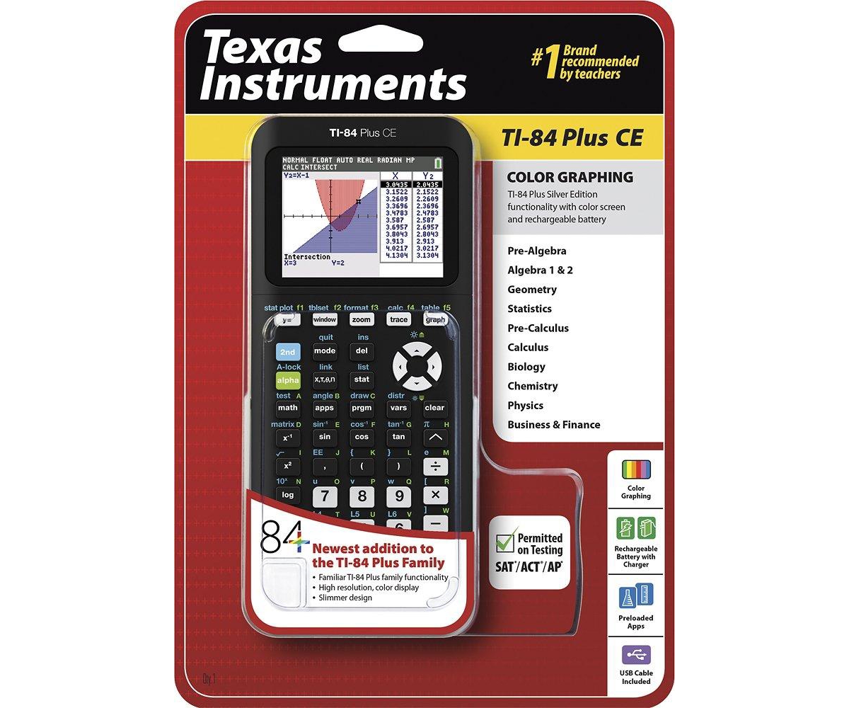Graphing calculator Texas Instruments Ti-84 Plus Ce Graphing Calculator