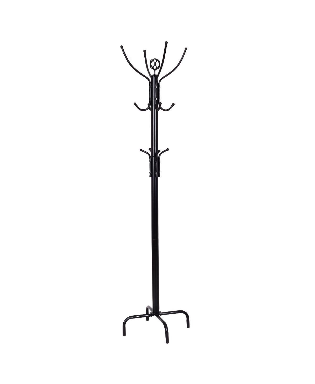 Click here for Gouun Metal Coat Rack With 12 Hooks - Black prices