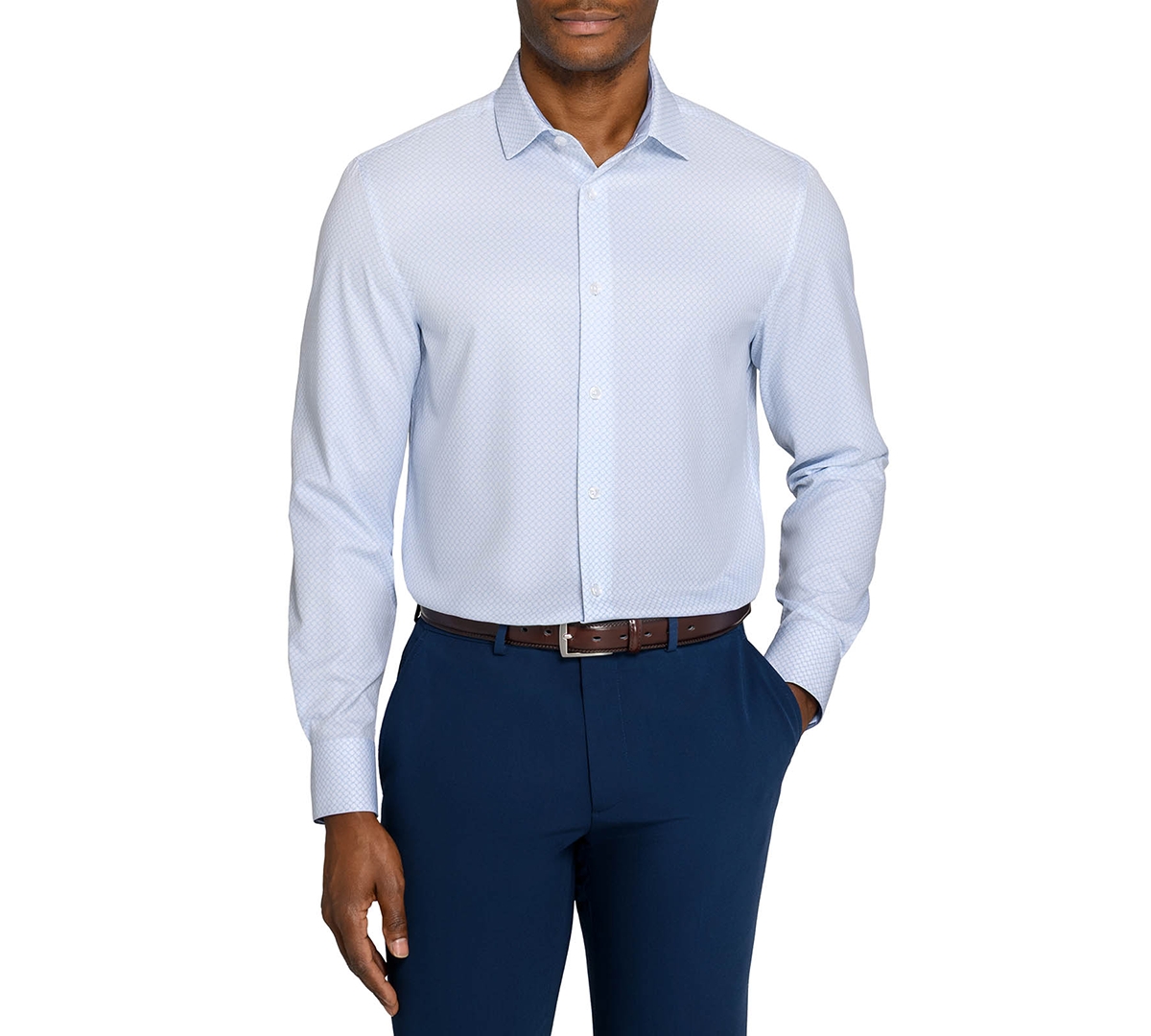 Click here for ConStruct Mens Spread Collar Slim-Fit Performance... prices