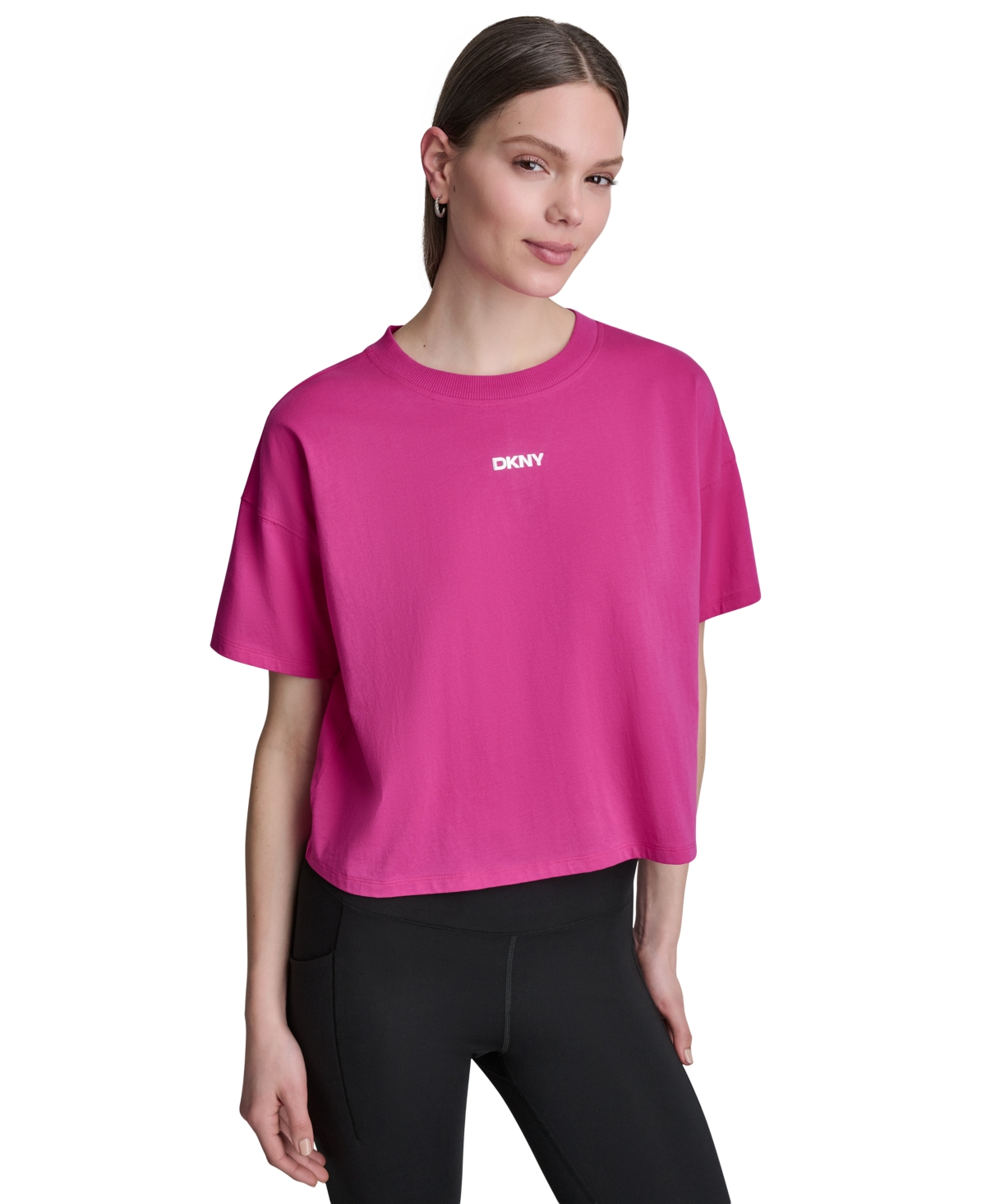 Click here for Dkny Sport Womens Metallic Bubble Logo Drop Should... prices