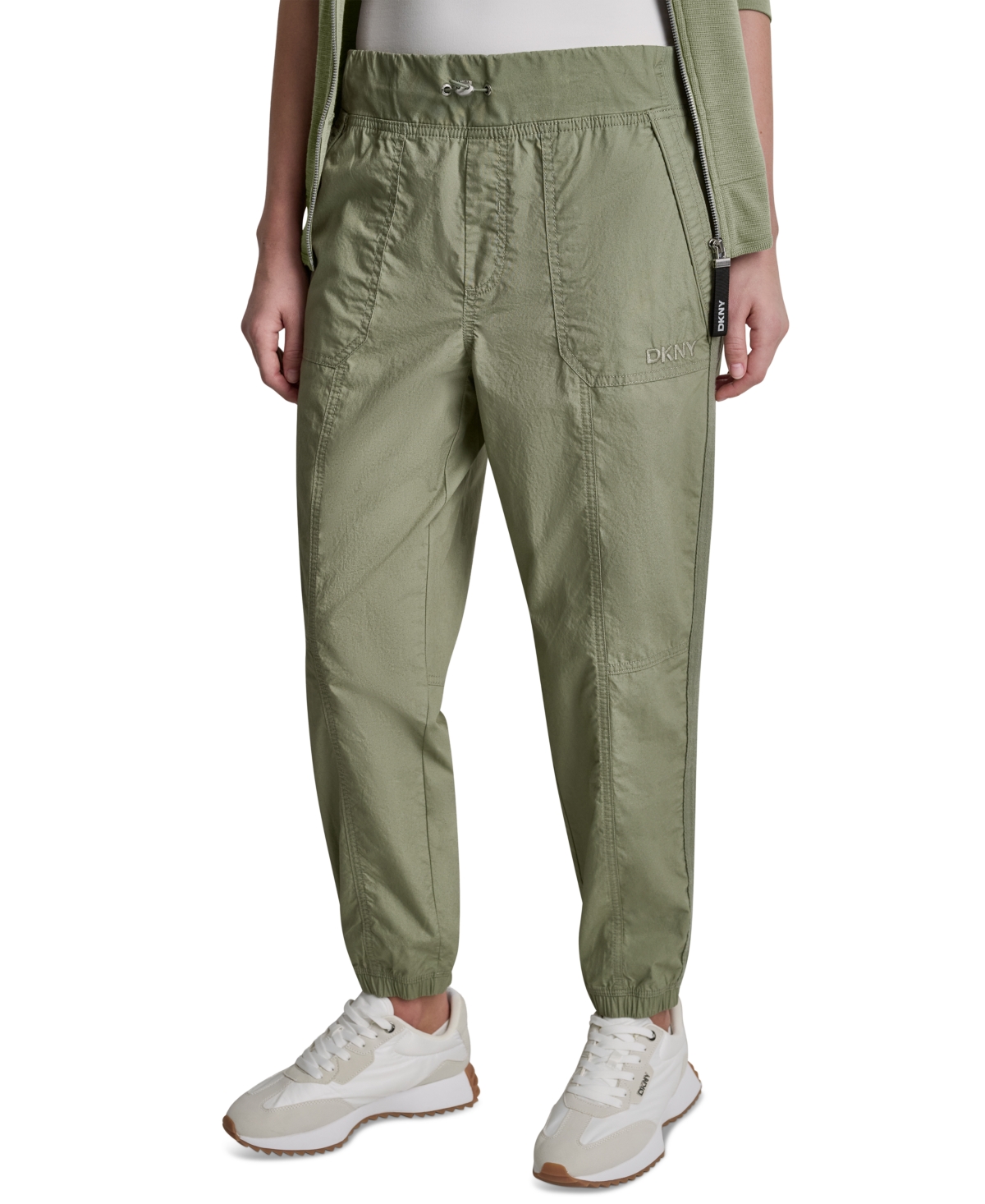 Click here for Dkny Sport Womens High Rise Bungee Waist Seamed Jo... prices