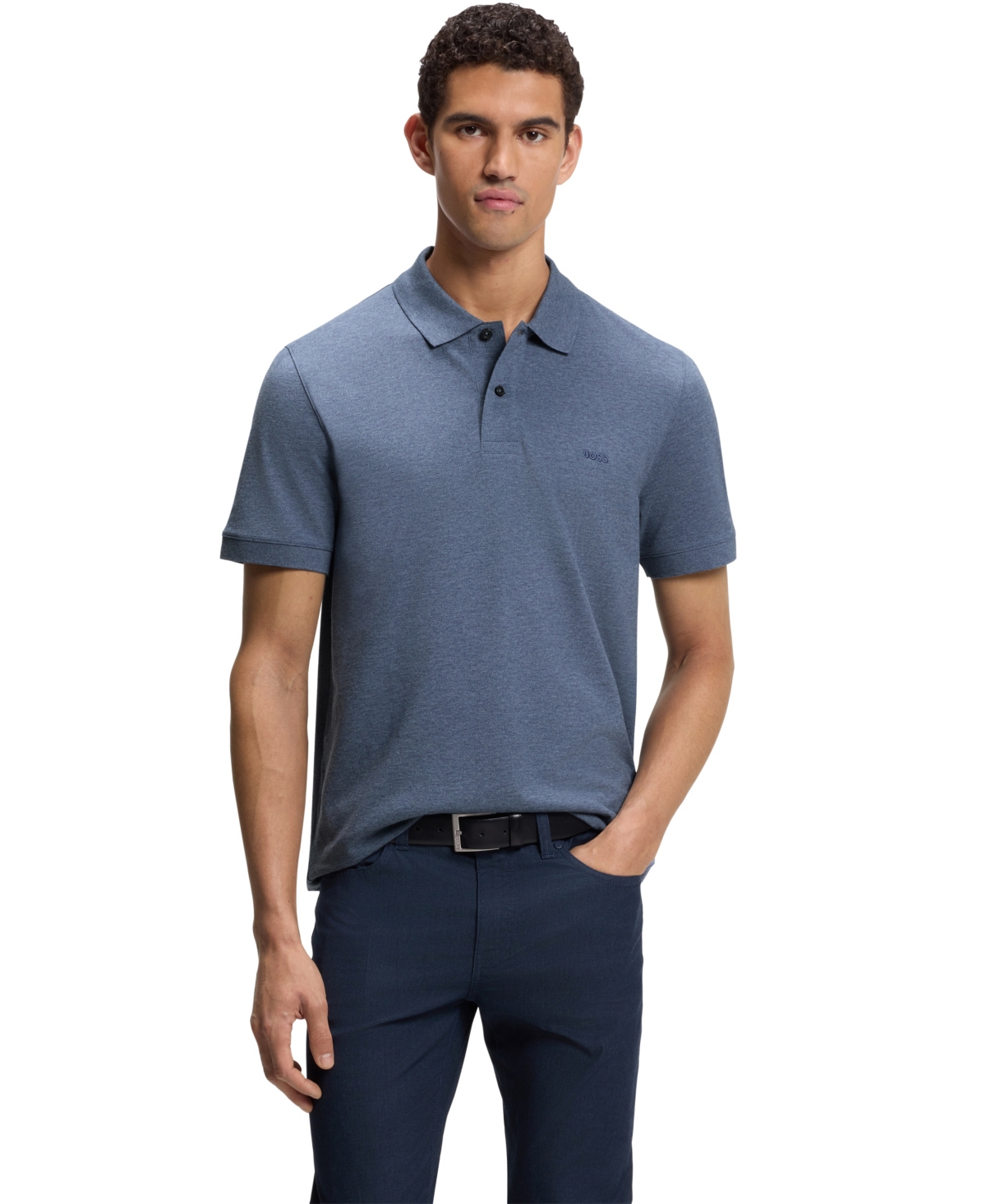 Click here for Boss by Hugo Boss Mens Cotton Pique Embroidered Lo... prices