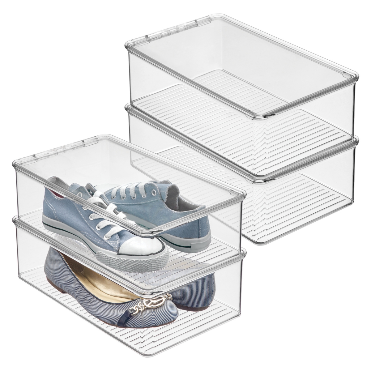 Click here for Stackable Shoe Box with Lid for Sneakers or Flats... prices