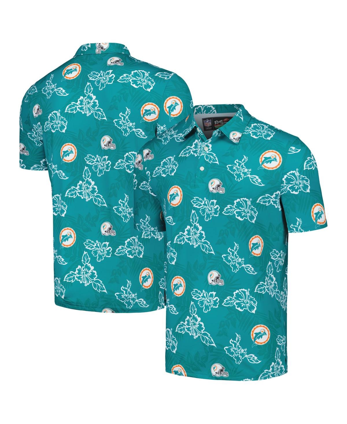 Click here for Reyn Spooner Mens Aqua Miami Dolphins Throwback Pu... prices