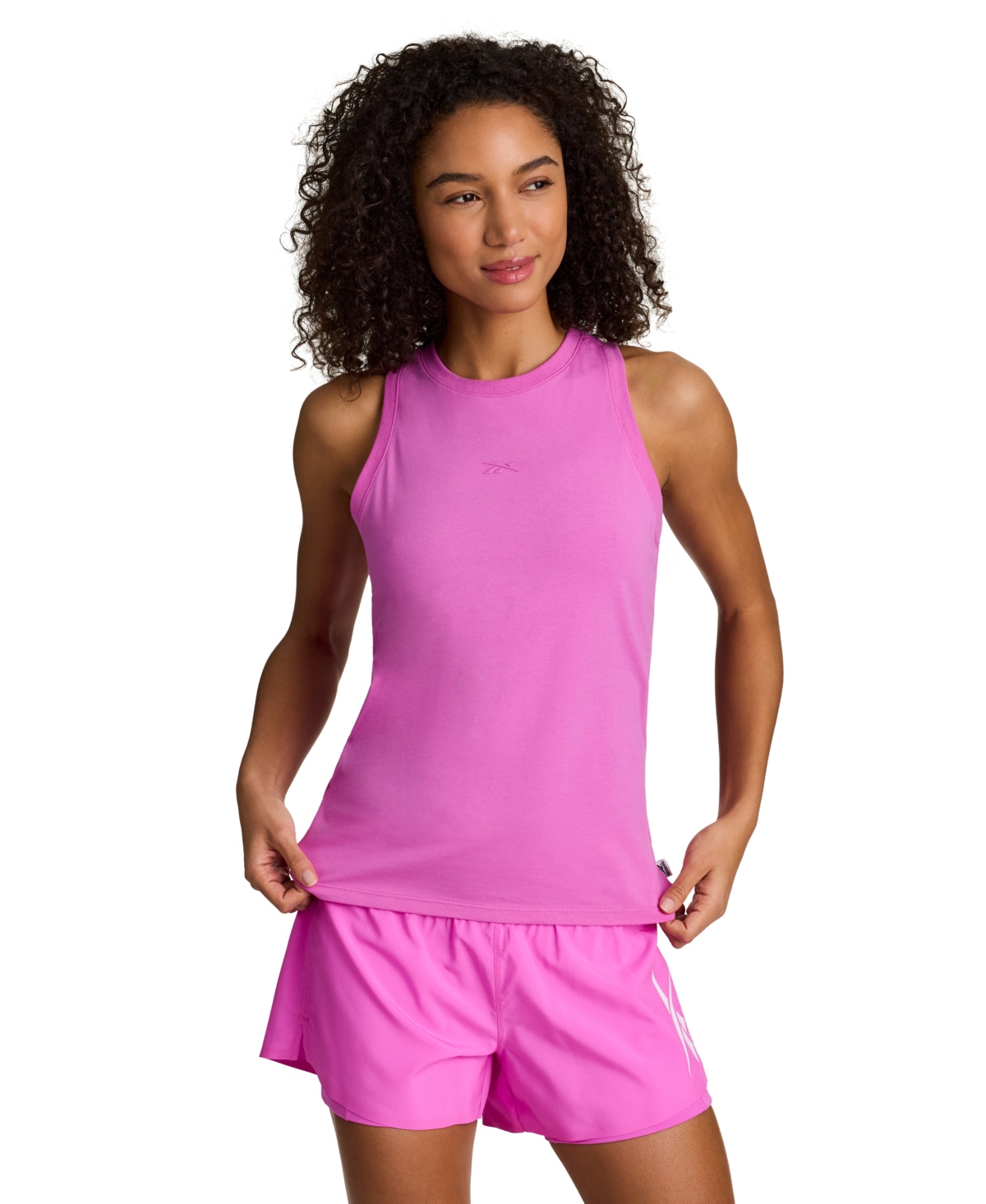 Click here for Reebok Womens Core Fitted Crewneck Tank Top - Virt... prices