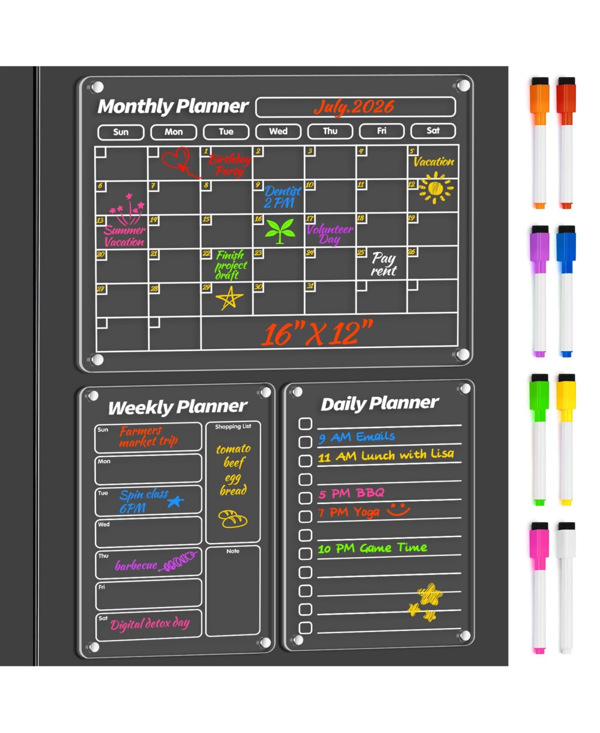 Click here for Gnuadz Magnetic Calendar Whiteboard Monthly Planne... prices