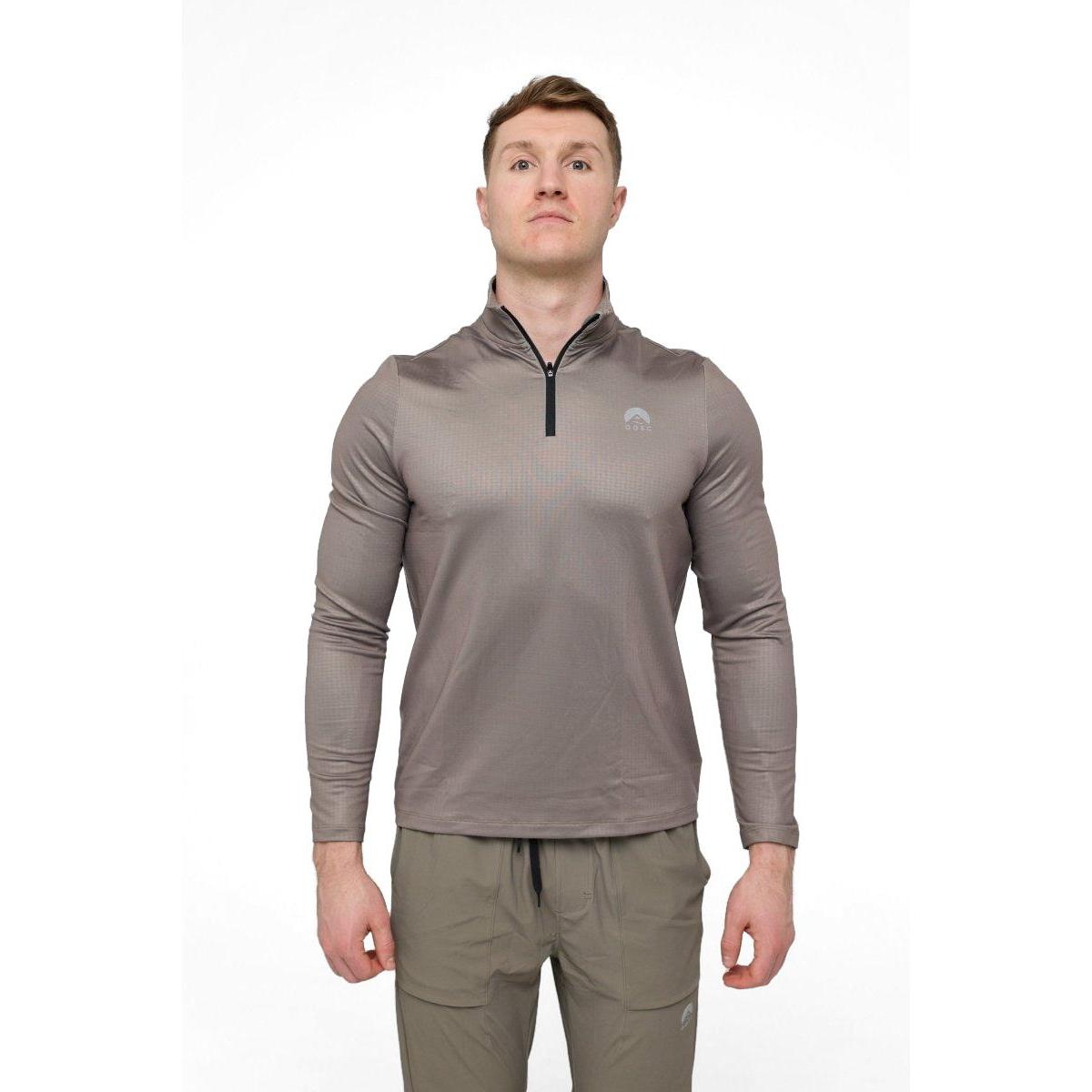 Click here for Oosc Mens Womens Elite Activewear 1/4 Zip Top - Kh... prices