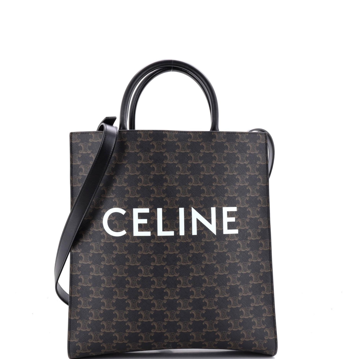 Click here for Pre-Owned Celine Medium Vertical Cabas Tote Triomp... prices