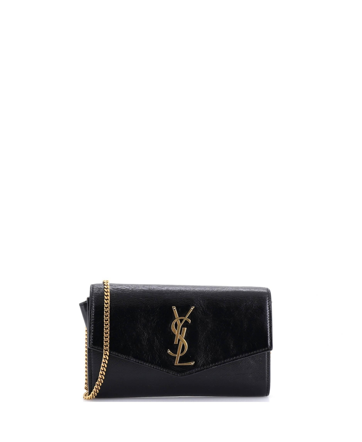 Click here for Pre-Owned Saint Laurent Uptown Chain Wallet Leathe... prices