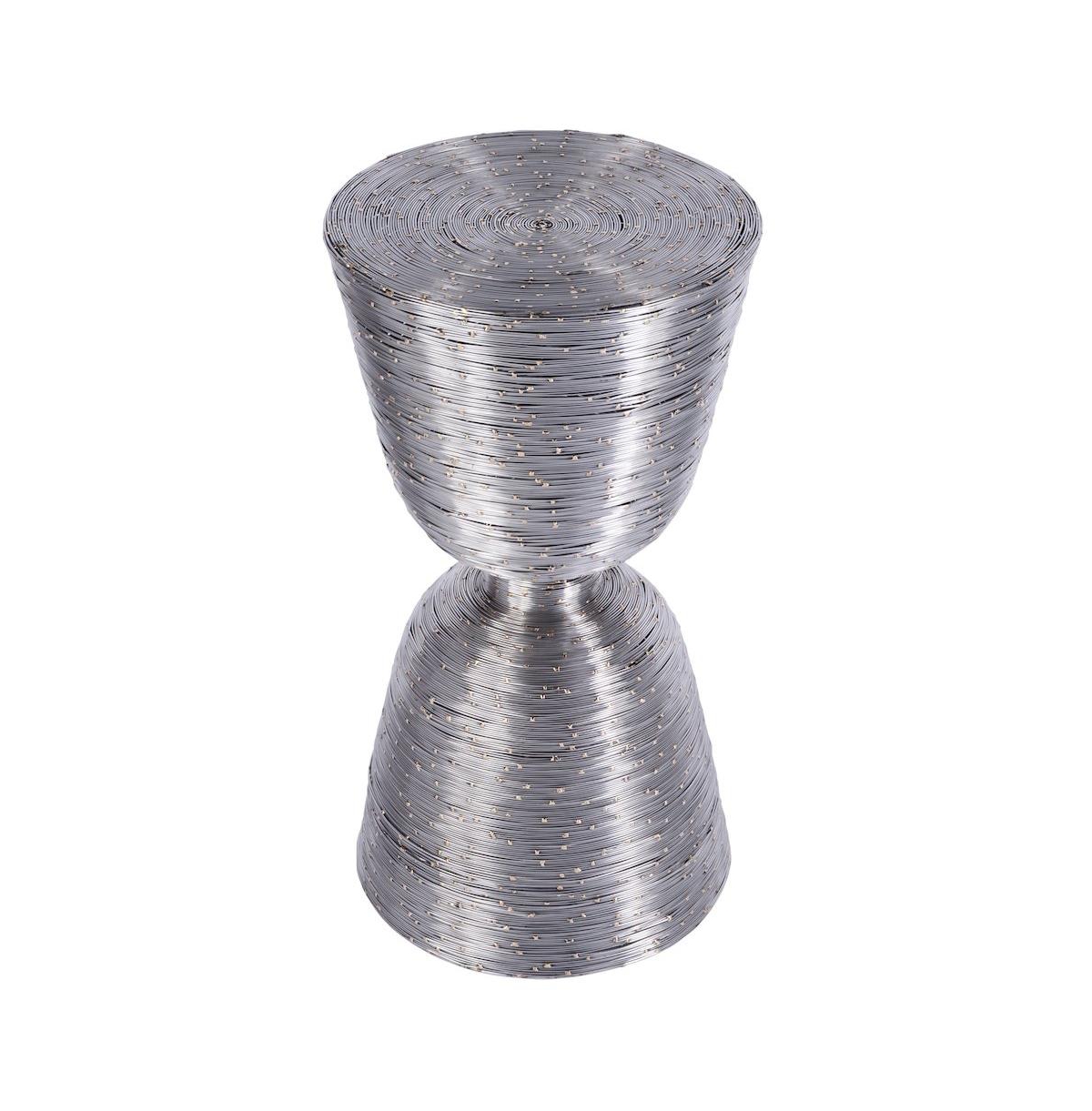 Click here for Butler Specialty Angelo Drum End Table - Silver prices