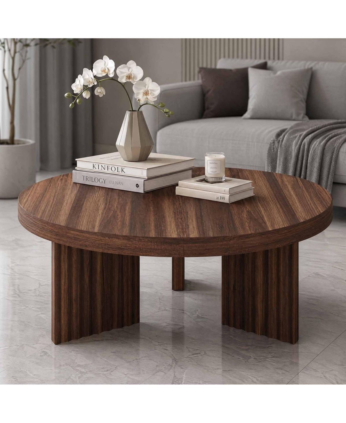 Click here for homfan Round Coffee Table  Circle Center Table wit... prices