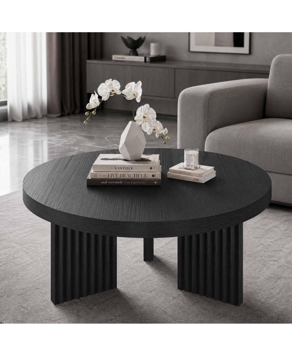Click here for homfan Round Coffee Table  Circle Center Table wit... prices